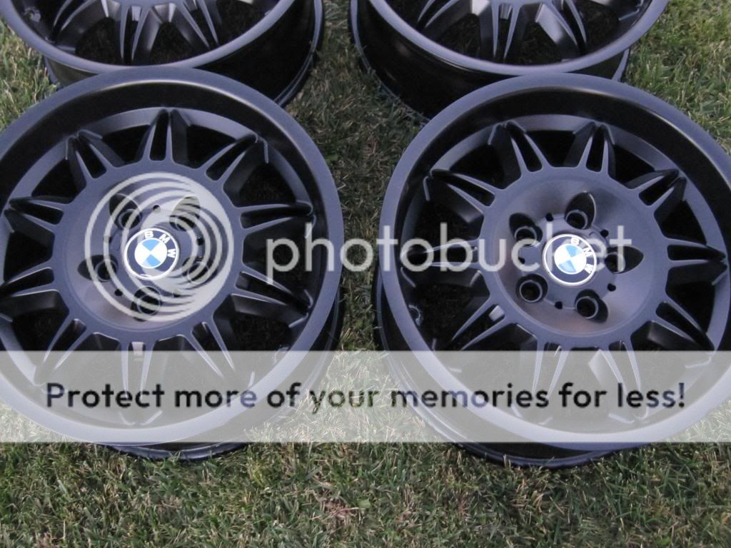 E36 F.S BMW DSII's staggered setup M3 WHEELS POWDER COATED semi gloss ...