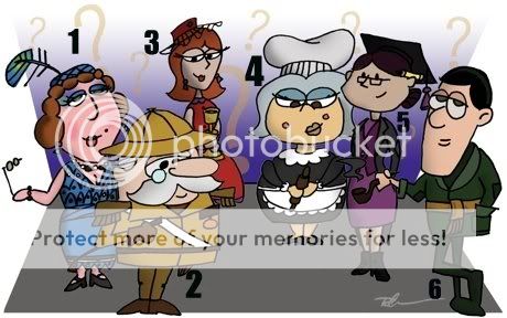 Clue Characters (by cartoon) Quiz - By mtlynch13