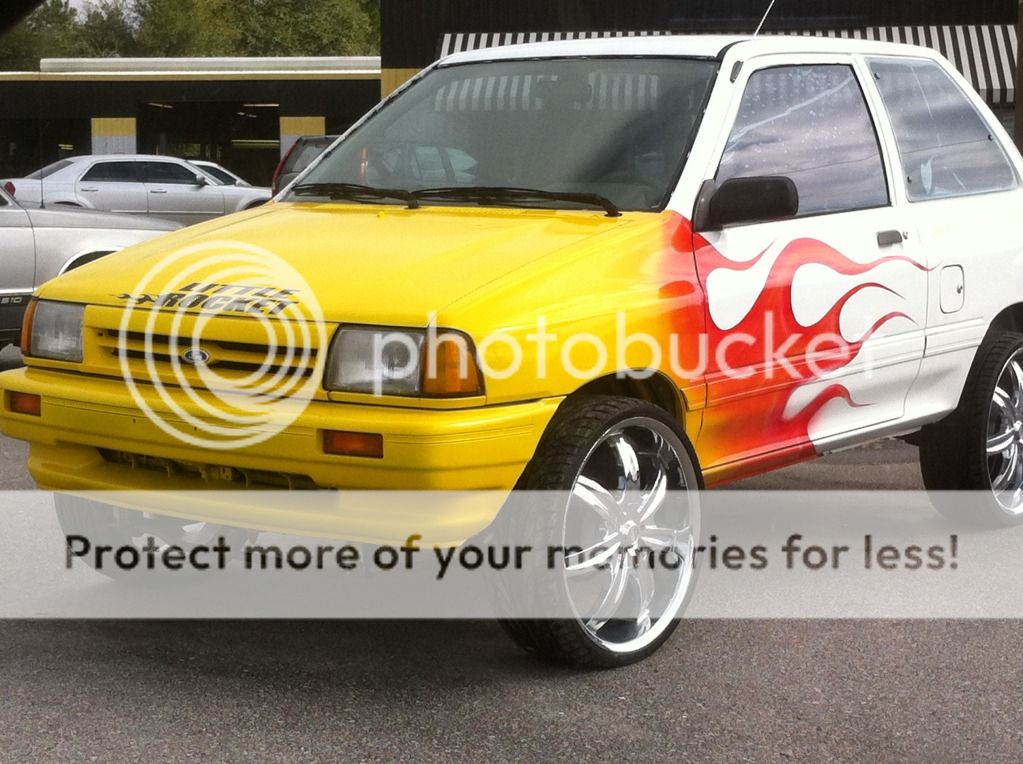 Does anybody have rims on a Festiva? - Wheels and Tires - The rubber ...